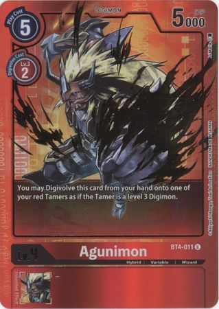 Digimon Card Great Legend Agunimon BT4-011 U Alternate Art – Brokenvase Games
