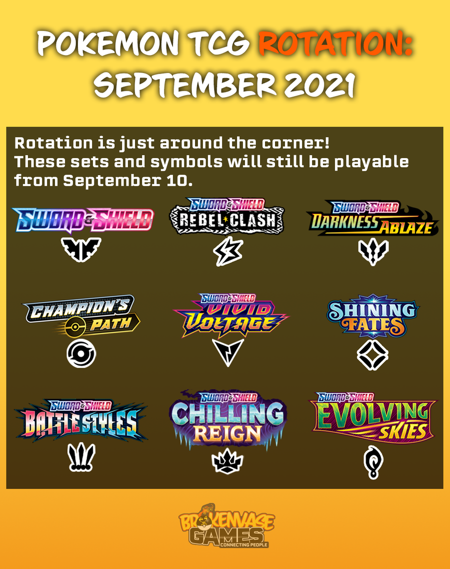Pokemon TCG 2021-2022 Standard Rotation – Brokenvase Games
