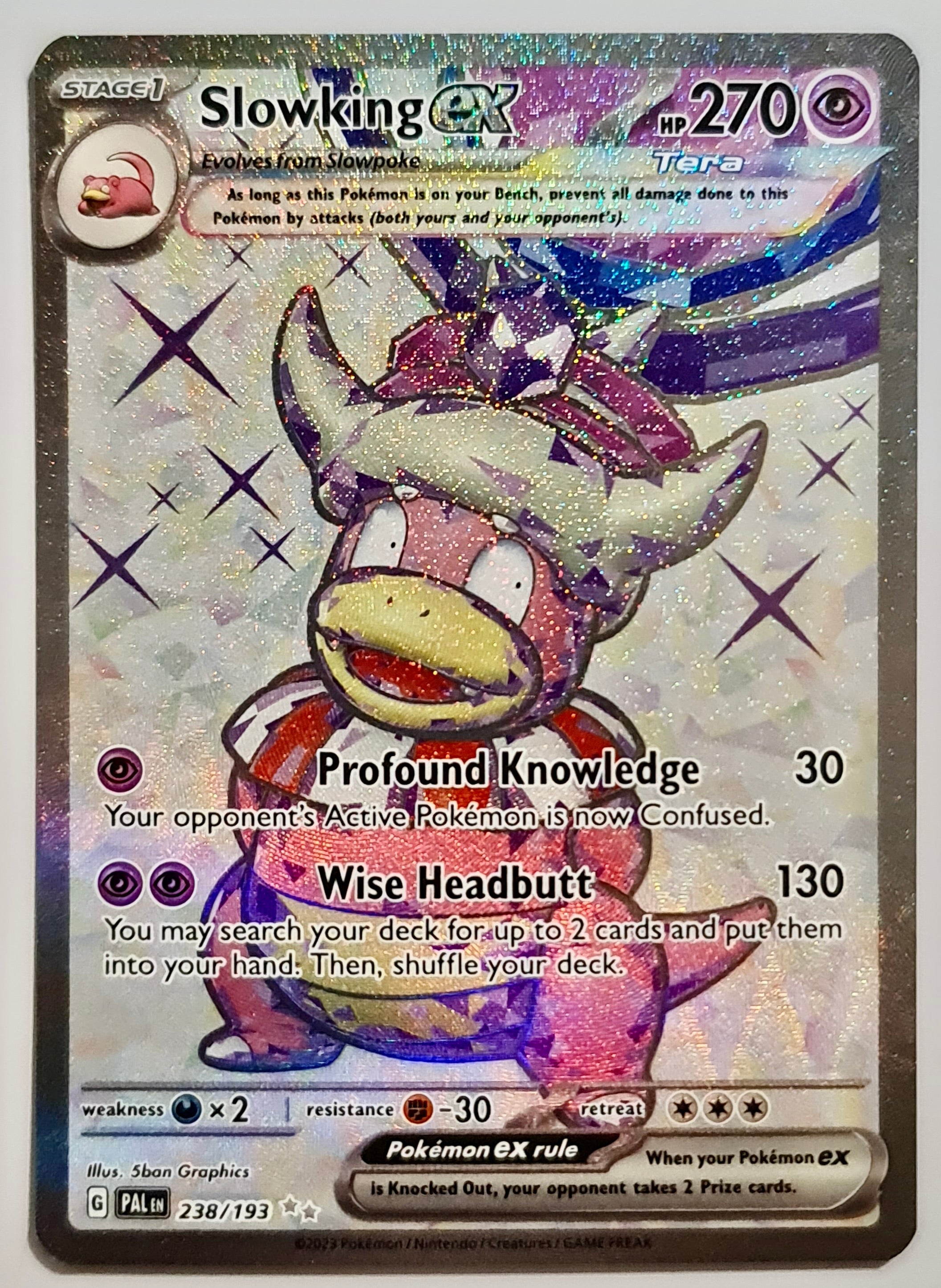 Pokemon Card Paldea Evolved 238/193 Slowking ex Ultra Rare *MINT ...