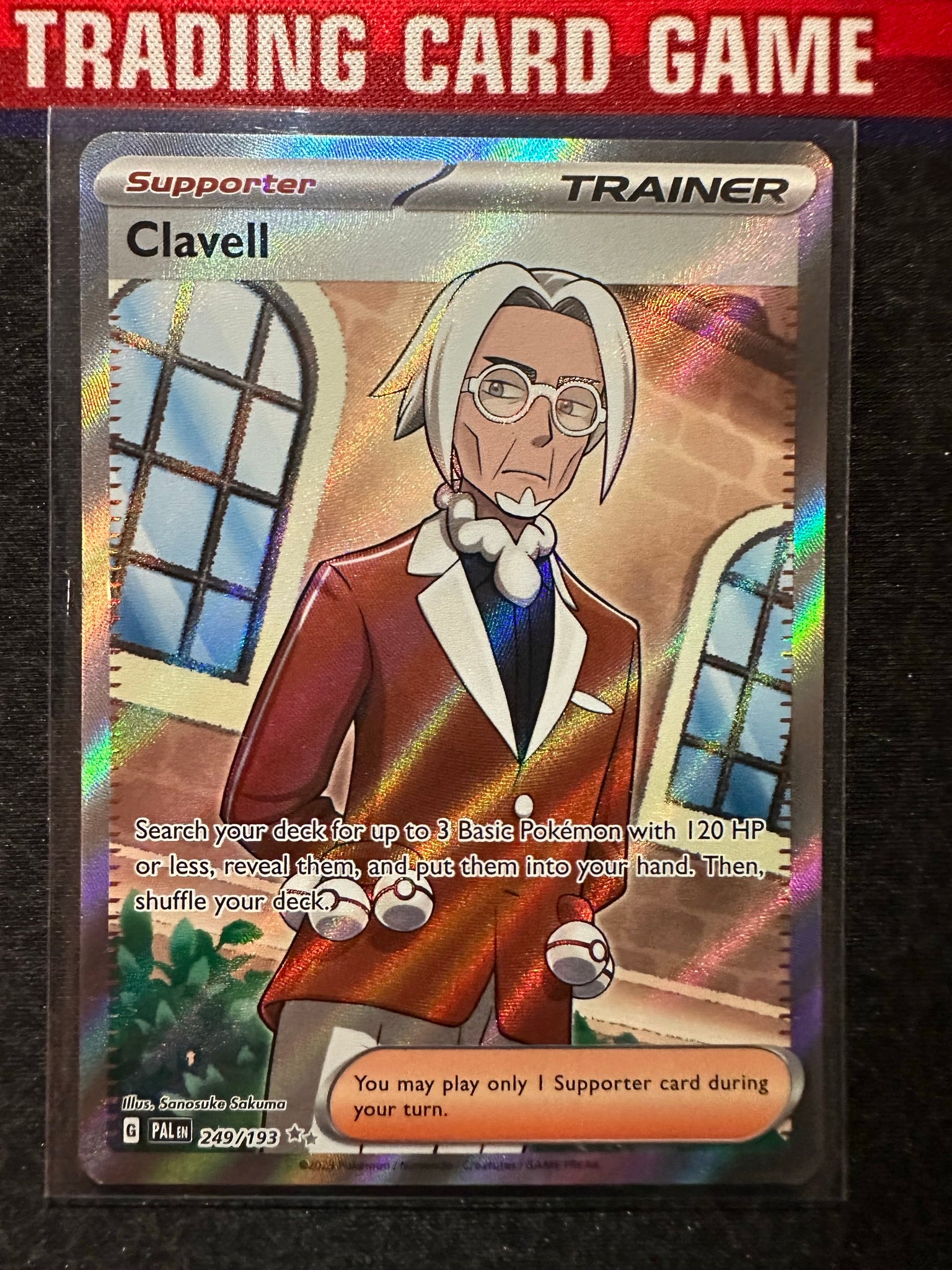 Pokemon Card Paldea Evolved 249/193 Clavell Supporter Full Art Ultra R ...