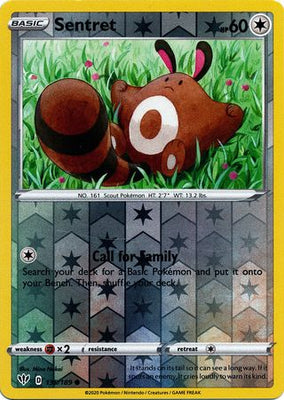 Sentret Pokemon Card