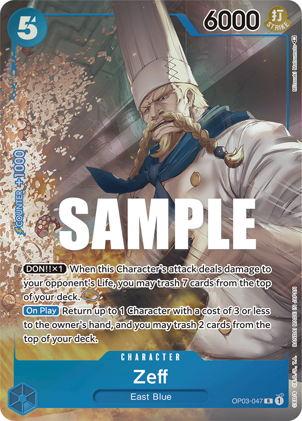 One Piece Card Pillars of Strength Zeff Alt Art OP03-047 R – Brokenvase ...